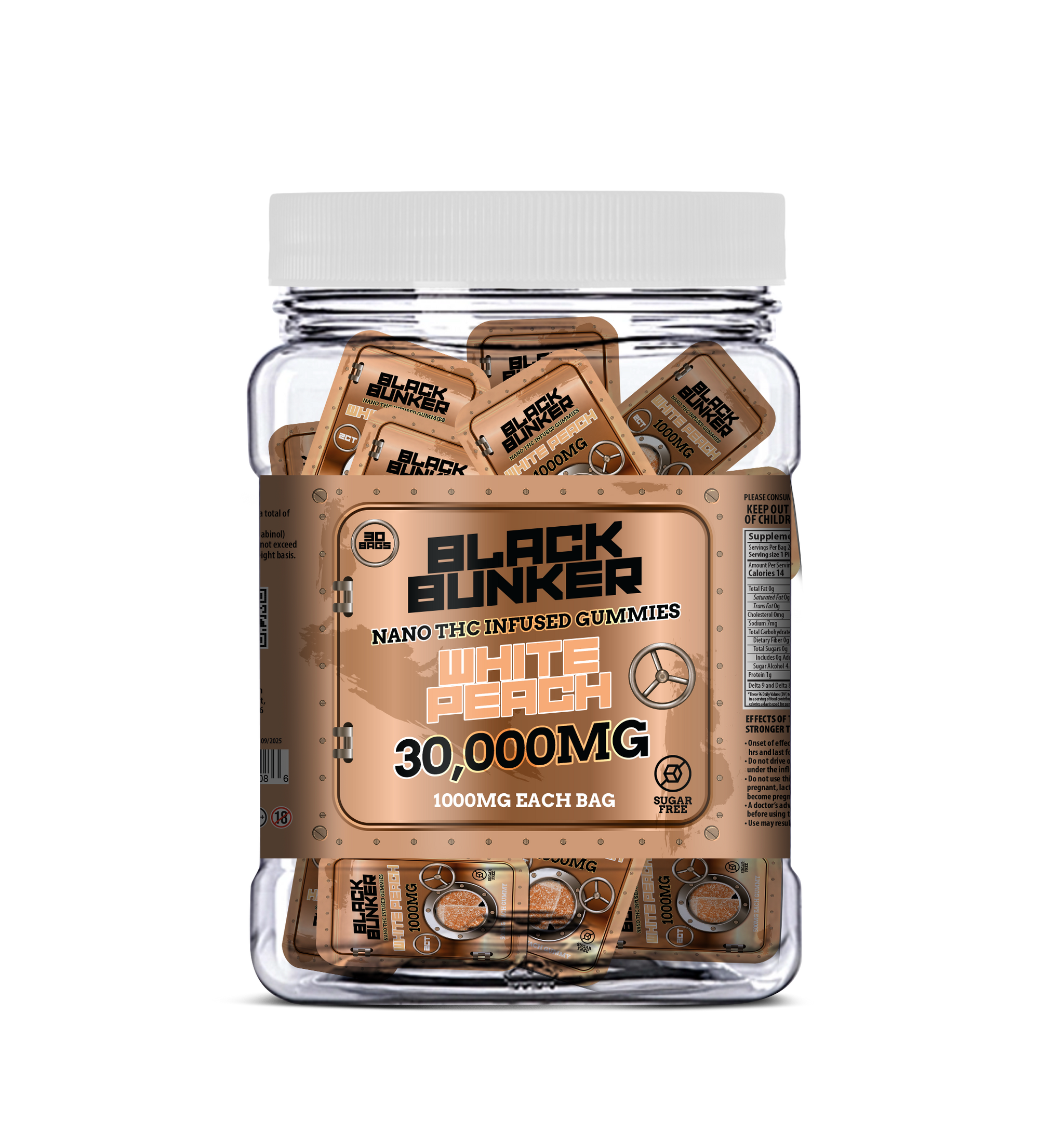 Black Bunker 30k NANO TCH GUMMY JAR 1000MG EACH BAG – Black Bunker ...